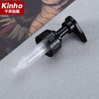 China 24/410 33/410 plastic lotion pump screw down-lock waterproof design external spring dispenser pump for shower  shampoo for sale