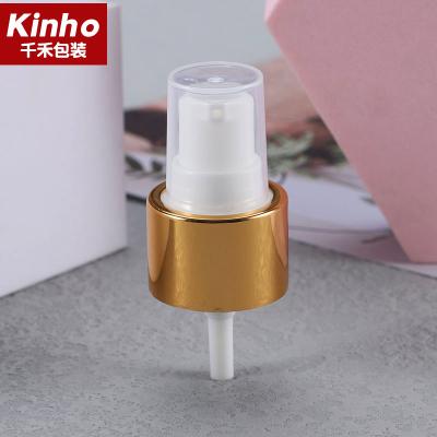China Screw Cosmetic Treatment Pumps 0.2ml 24/410 Cream Double Wall Closure Half Round Domed Cap for sale