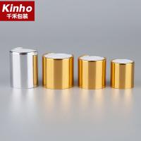 China Gold Silver Cosmetic Bottle Cap 20/410 20/415 24/410 24/415 28/410 28/415 Aluminum Disc Top Cap for sale