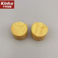 China Wooden Pattern 18mm Disc Top Caps Water Transfer 20mm 24mm 28mm Shampoo Bottle Tops for sale