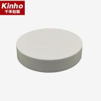 China 47mm Cosmetic Bottle Cap 68mm 89mm Screw Lids Smooth For Cosmetic Jar White Wooden Pattern for sale