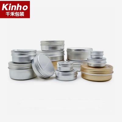 China 10-150g Aluminium Screw Top Containers Screw Top Metal Cans For Tea for sale