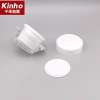 China 15g 30g Empty Face Cream Containers 50g PMMA Lotion Jars Flying Saucer Shape Double Wall With Lid for sale