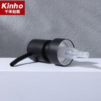 China 24/410 28/400 Hand Soap Dispenser Bathroom Ribbed Bamboo Soap Pump for sale