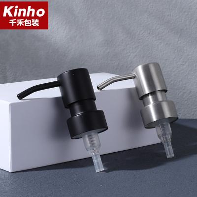 China 24/410 28/400 Hand Soap Dispenser Bathroom Ribbed Bamboo Soap Pump for sale
