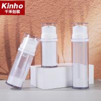 China Double Wall Cosmetic Airless Bottle 50-120ml Round Acrylic For Body Face Cream Serum for sale