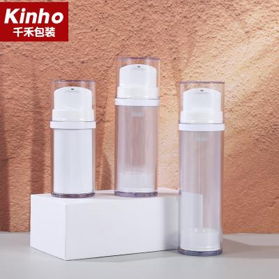China Double Wall Cosmetic Airless Bottle 50-120ml Round Acrylic For Body Face Cream Serum for sale