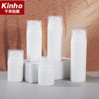 China 30 - 150ml Airless Pump Bottles PP Vacuum Skin Care Fat Round Shape Big Dosage 1cc for sale