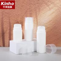 China 30 - 150ml Airless Pump Bottles PP Vacuum Skin Care Fat Round Shape Big Dosage 1cc for sale