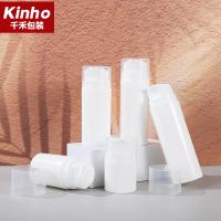 China 30 - 150ml Airless Pump Bottles PP Vacuum Skin Care Fat Round Shape Big Dosage 1cc for sale