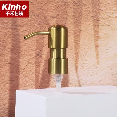 China 28mm Foam Liquid Lotion Pump Metal Stainless Steel Hand Soap Pump Dispenser for sale