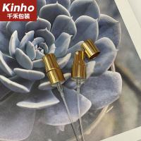 China 12/410 Shiny Gold Aluminum Mist Sprayer With Over Cap Fine Mist Atomizer Sprayer for sale