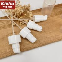 China Full Cap Mono PP Cosmetic Treatment Pumps Plastic Cream Pump 18/410 20/410 24/410 28/410 for sale