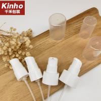 China Full Cap Mono PP Cosmetic Treatment Pumps Plastic Cream Pump 18/410 20/410 24/410 28/410 for sale