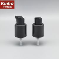 China 0.4cc Black Matt 20/410 Plastic Cream Pump For Serum Water Essence Foundation for sale