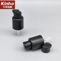 China 0.4cc Black Matt 20/410 Plastic Cream Pump For Serum Water Essence Foundation for sale