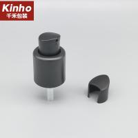 China 0.4cc Black Matt 20/410 Plastic Cream Pump For Serum Water Essence Foundation for sale