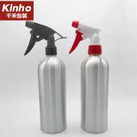 China 500ml Aluminum Bottle With Trigger Mist Sprayer Lotion Pump 24/410 28/410 for sale