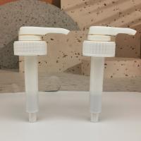 China Screw Down Cosmetic Lotion Pump Plastic Liquid Dispenser Pump Ribbed Dosage 10cc for sale