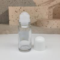 China Thickened Transparent Glass Essential Oil Roller Bottles 50ml Deodorant Roll On Bottle for sale