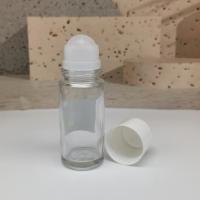 China Thickened Transparent Glass Essential Oil Roller Bottles 50ml Deodorant Roll On Bottle for sale