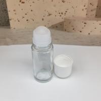 China Thickened Transparent Glass Essential Oil Roller Bottles 50ml Deodorant Roll On Bottle for sale