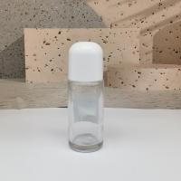 China Thickened Transparent Glass Essential Oil Roller Bottles 50ml Deodorant Roll On Bottle for sale