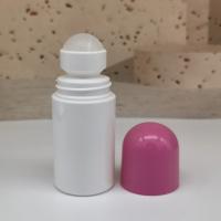 China PE Plastic Deodorant Stick Container 50ml Roller Ball Bottles With Arc Top Lid for sale