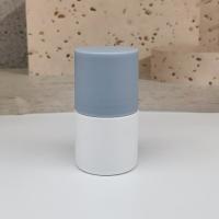 China White PP Plastic Deodorant Stick Container 50ml Flat Top Lid Roll On Bottle for sale