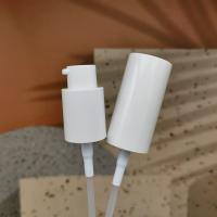 China 0.2cc 18/410 Plastic Full Cap Cream Pump For Serum Water Essence Foundation for sale