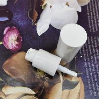 China 0.2cc 18/410 Plastic Full Cap Cream Pump For Serum Water Essence Foundation for sale