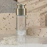 China 15ml Cosmetic Airless Bottle Liquid Foundation Essence Bottle With Filler Part Tab for sale