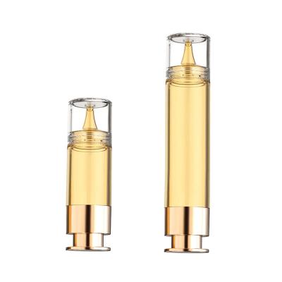 China 15ml 30ml PETG Airless Pump Needle Bottle Liquid Foundation Essence Bottle for sale