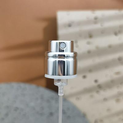 China Crimpless Snap On Aluminum Perfume Sprayer Pump 13mm 15mm With Line Closure for sale