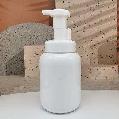 China 500ml Round Cylinder Plastic PET Foam Pump Bottle For 3cc 58mm for sale
