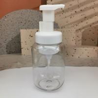 China 450ml Round Edge Square Plastic PET Foam Pump Bottle For 3cc 58mm Foam Pump Soap Dispenser for sale