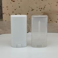 China Oval Twist Up Cardboard Plastic Deodorant Bottle Containers Stick 15ml 15g For Lip Balm Body for sale