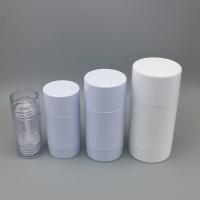 China Plastic AS Cylindrical Round Twist Up Deodorant Stick Tube For Sunscreen Body Lip Balm for sale