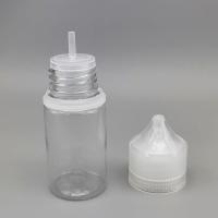 China 30ml PET Plastic Packaging Empty Plastic Cap Liquid Oil  Squeeze Dropper Bottle With Childproof Cap for sale