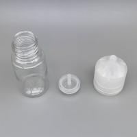 China 30ml PET Plastic Packaging Empty Plastic Cap Liquid Oil  Squeeze Dropper Bottle With Childproof Cap for sale