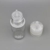 China 30ml PET Plastic Packaging Empty Plastic Cap Liquid Oil  Squeeze Dropper Bottle With Childproof Cap for sale