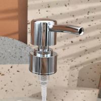 China 24/410 28/410 Chrome Plating ABS Customized Bathroom Lotion Pump For Shampoo Gel Bottles for sale