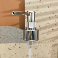 China ABS 1cc Chrome Plating Hand Pump Silver Liquid Soap Shampoo Dispenser Pump With Cilp for sale