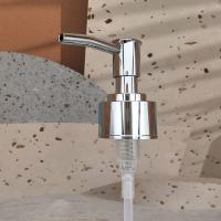 China ABS 1cc Chrome Plating Hand Pump Silver Liquid Soap Shampoo Dispenser Pump With Cilp for sale