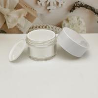 China Empty AS Plastic Cosmetic Cream Jar Skincare Body Butter Containers 15g 30g 50g for sale
