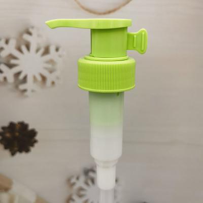China 33/410 4CC Plastic Spring Cosmetic Lotion Pump With Clip Body Cream Dispenser Pump for sale