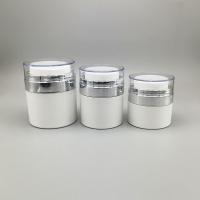China 15g 30g 50g Refillable Acrylic Airless Pump Cream Jar  With Double Wall For Facial Cream Foundation for sale