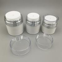 China 15g 30g 50g Refillable Acrylic Airless Pump Cream Jar  With Double Wall For Facial Cream Foundation for sale