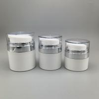 China Replaceable Acrylic Cream Vacuum Bottle Press Airless Pump Jar For Face Cream Lotion 15g 30g 50g for sale