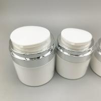 China Replaceable Acrylic Cream Vacuum Bottle Press Airless Pump Jar For Face Cream Lotion 15g 30g 50g for sale